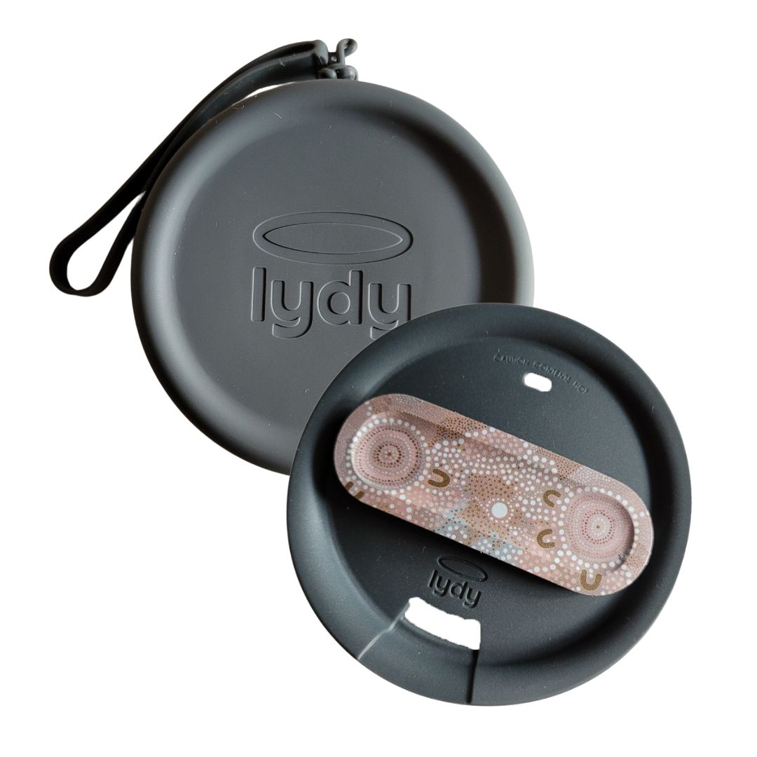 Reusable lid Bronte - Reusable lid Sustainable Travel coffee lid – Lydy