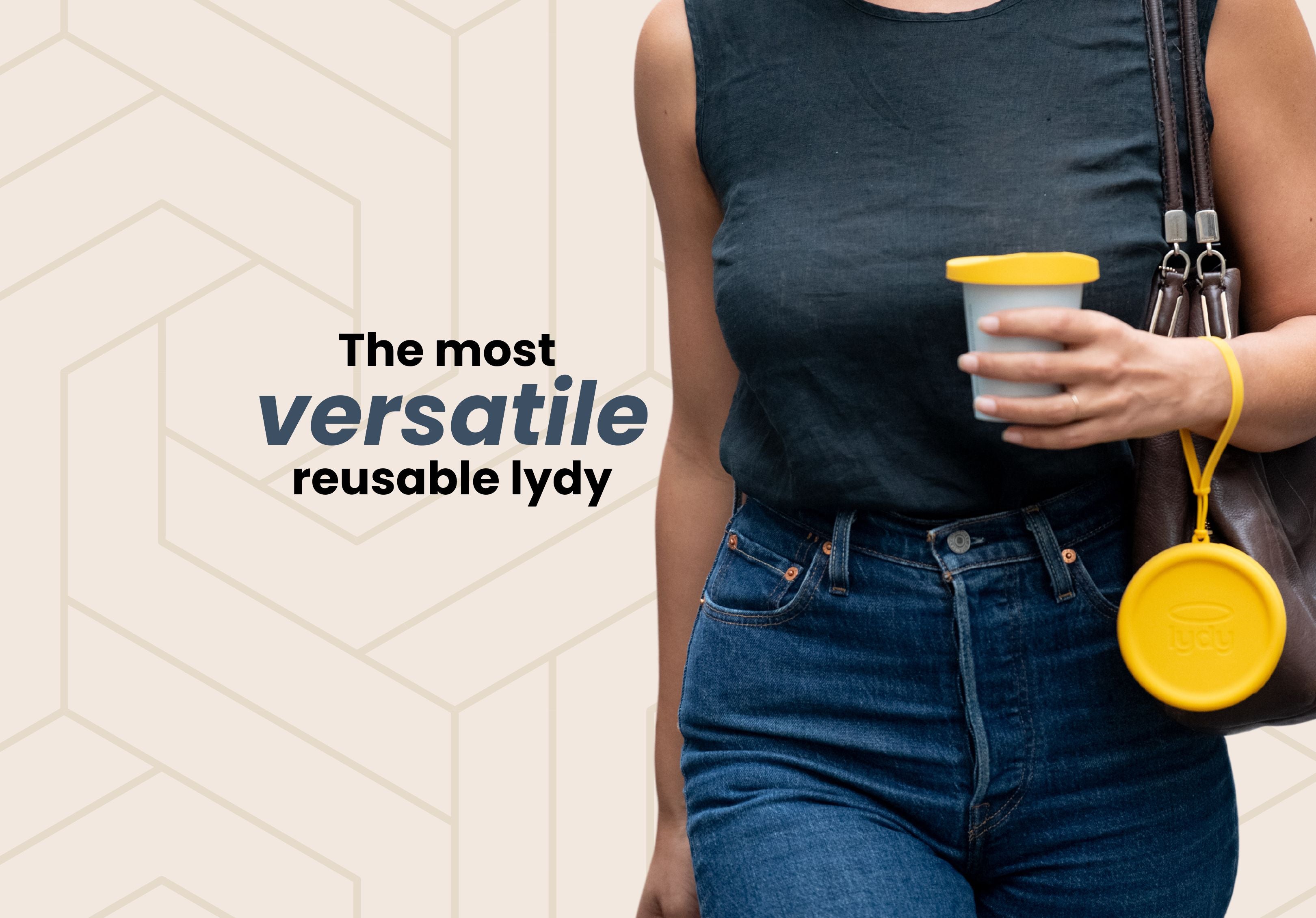 Lydy Reusable Silicone Coffee Cup Lids